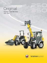 Kramer Allrad Teleradlader 750T • 680T - AG für Baumaschinen ...