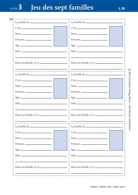 Jeu des sept familles