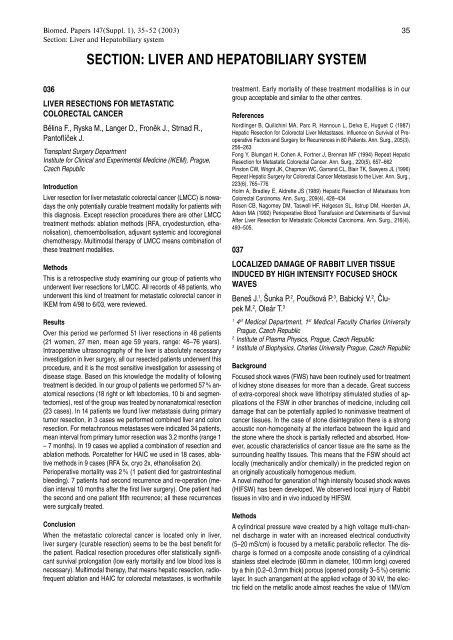 SECTION: LIVER AND HEPATOBILIARY SYSTEM