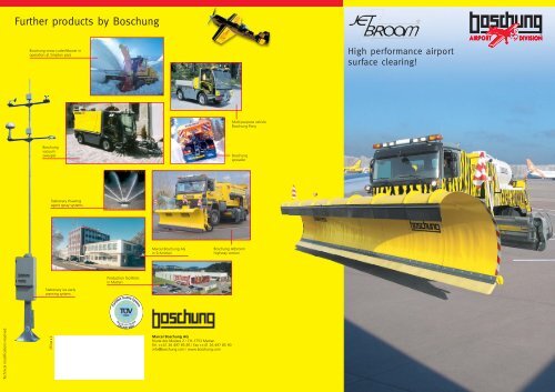 Overview of the Jetbroom, airport version - Boschung