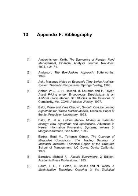 13 Appendix F: Bibliography