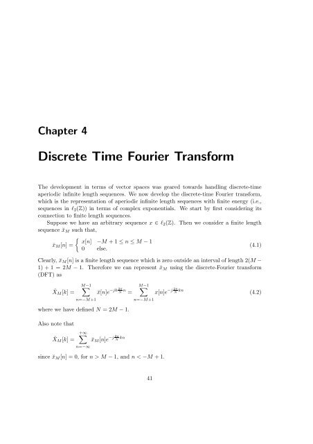 Discrete Time Fourier Transform - licos