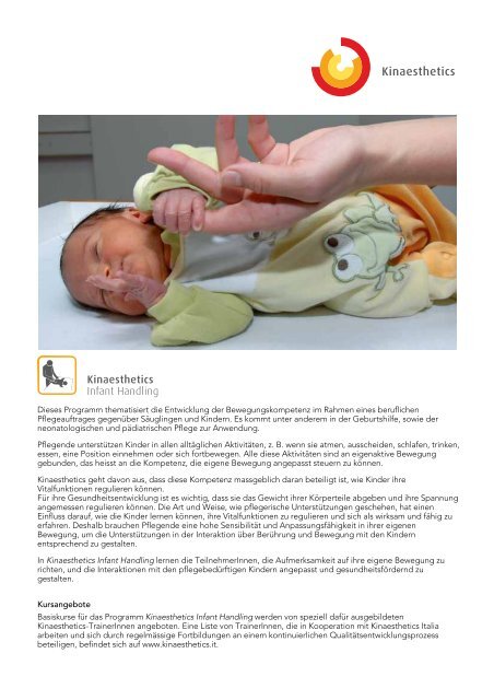 Kinaesthetics® in der Pflege - Grundkurs