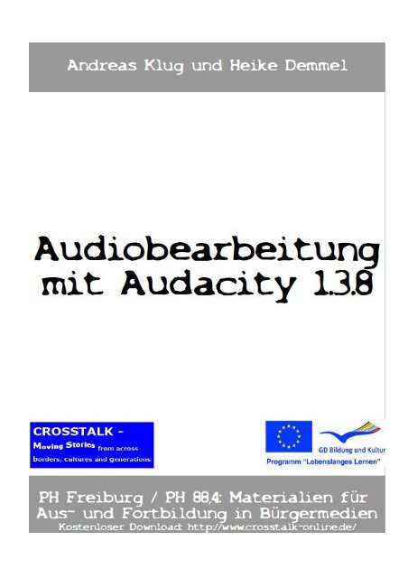 Handbuch: Audioschnitt mit Audacity 1.3.8