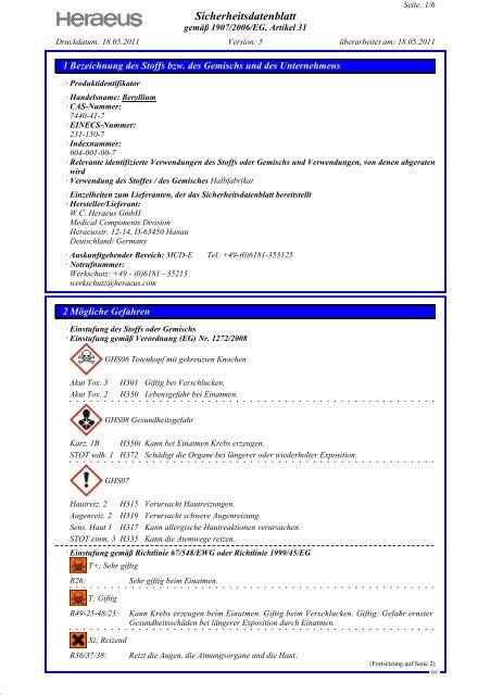 englisch - Heraeus Medical Components