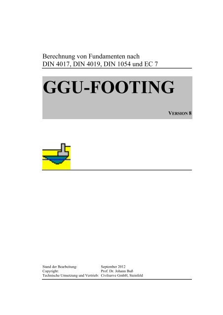 DAS PROGRAMM SV - Index of - GGU Software