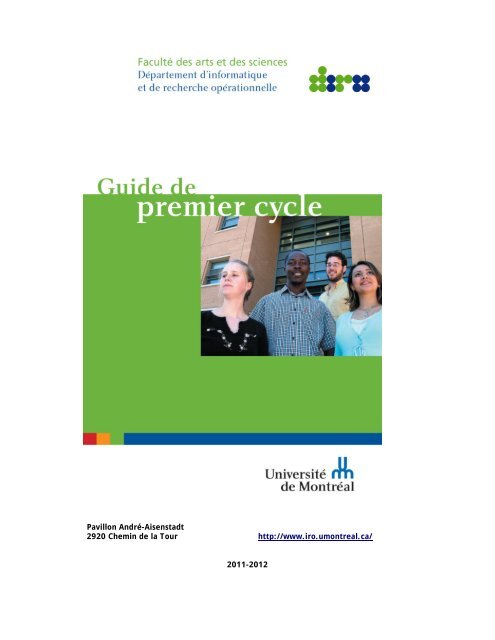 Guide de premier cycle - DIRO - Université de Montréal