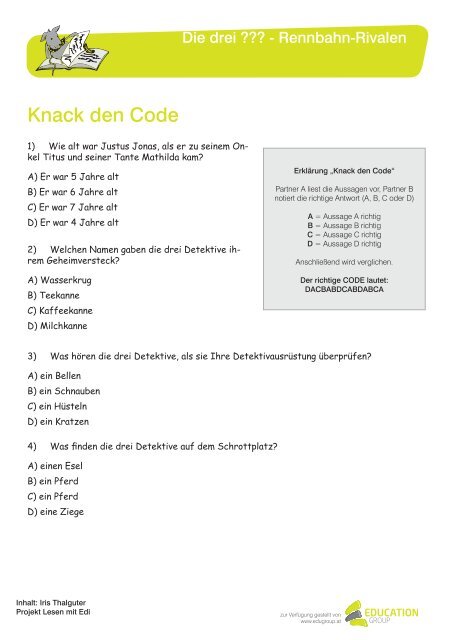 Knack den Code - Quizfragen zum Buch (PDF)