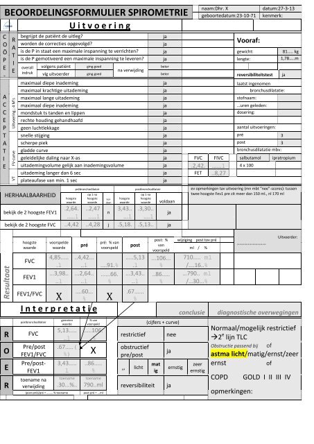 Klik hier voor de beoordeling van het spirometrie onderzoek - IZER