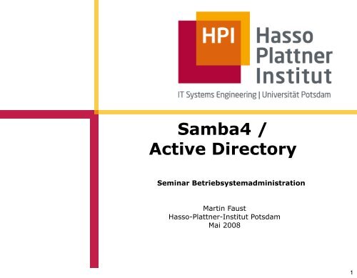 Samba 4 als Domain Controller