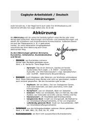 Arbeitsblatt - Cogbyte