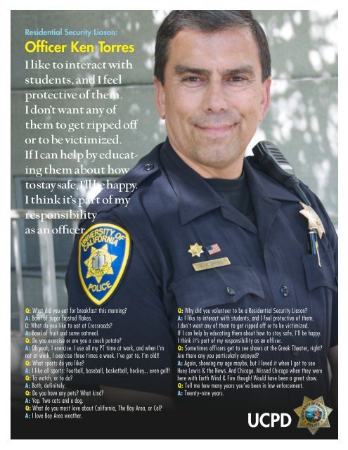Officer Ken Torres - UC Berkeley Police Department
