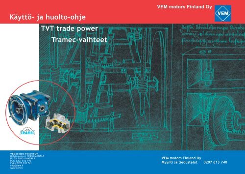 Tramec-käyttöohje - VEM motors Finland Oy