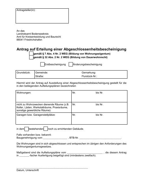 Was Ist Eine Abgeschlossenheitsbescheinigung