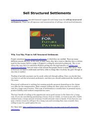 Structured Settlement Buyouts