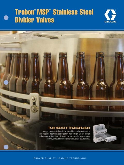 Trabon® MSP™ Stainless Steel Divider Valves - Graco Inc.