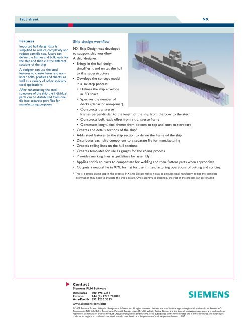 fact sheet NX