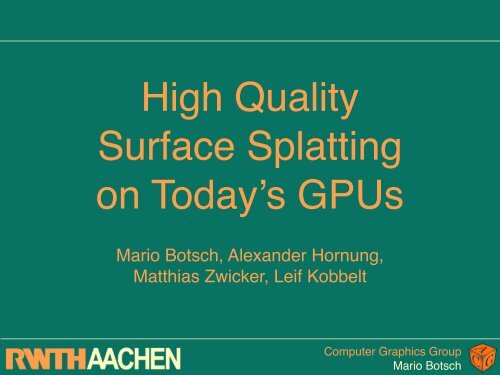 Slides - Computer Graphics and Multimedia