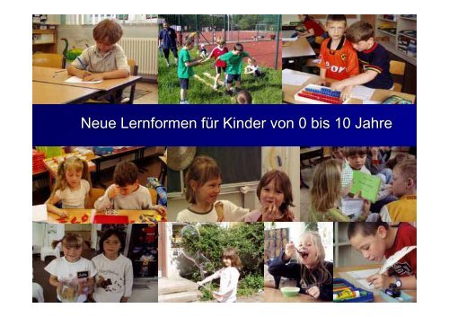 Neue Lernformen für Kinder von 0 bis 10 Jahre - Universität Bremen