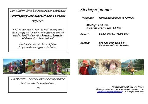 Kinderprogramm