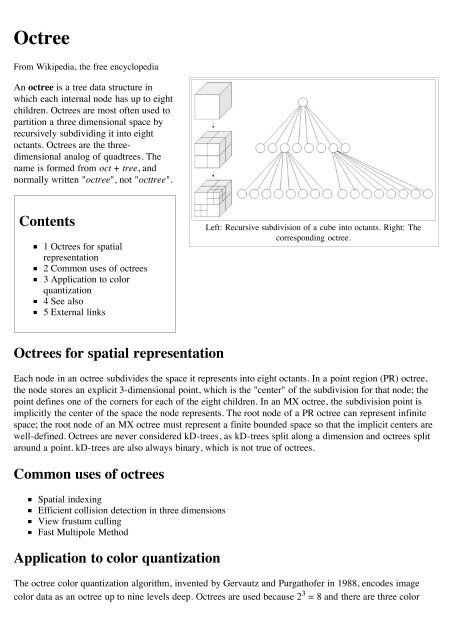 Octree - Wikipedia, the free encyclopedia - SIRSLab