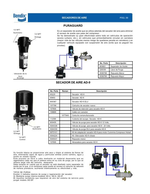SECADOR DE AIRE AD-9 PURAGUARD - Grupo Herres