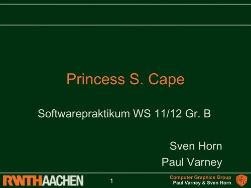 Slides - Computer Graphics Group at RWTH Aachen