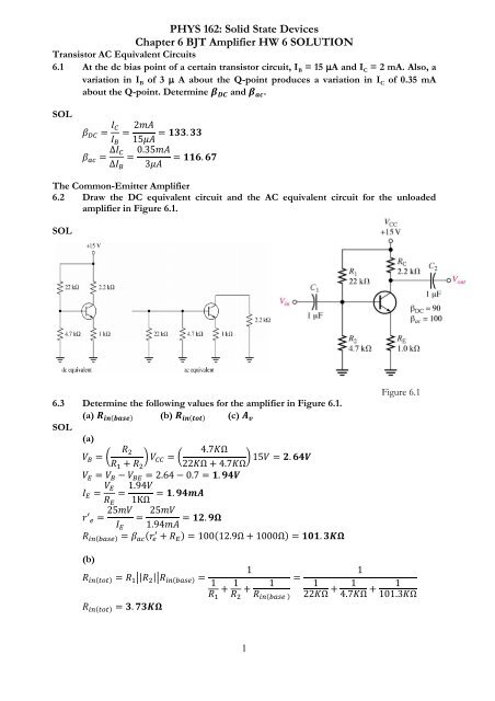 EEET 201: ELECTRONIC CIRCUITS