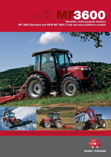 view the catalog MF3600 Series tractor