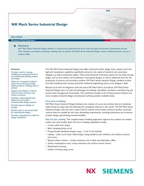NX Mach Series Industrial Design