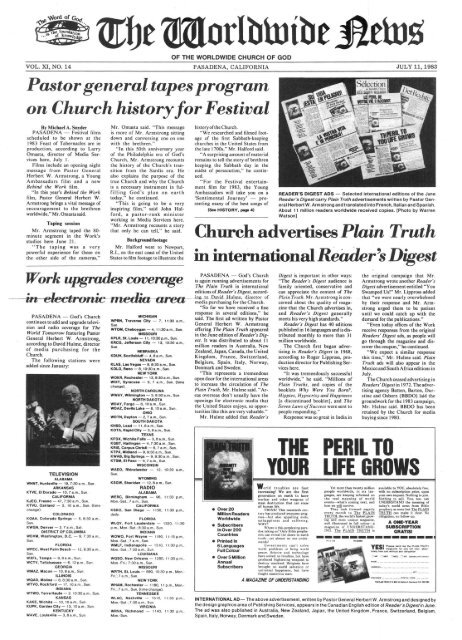 WWN 1983 (No 14) - Herbert W. Armstrong Library and Archives