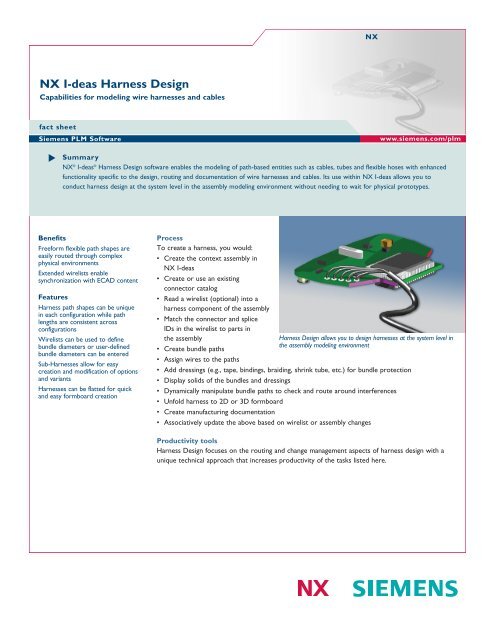 NX I-deas Harness Design