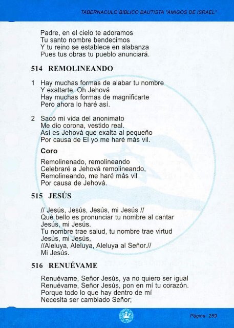 HIMNARIO DE ALABANZA 510
