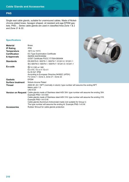 PNS Cable Glands and Accessories - Hikari Group