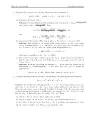 Calculus 3 Sample Final Exam November 14, 2012 1. True or False ...
