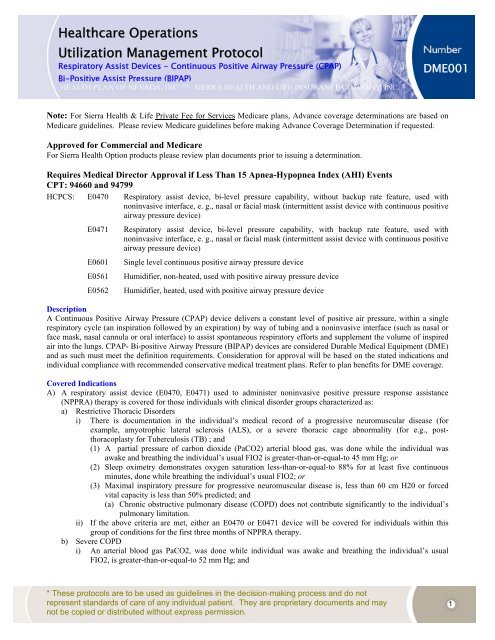 Healthcare Operations Utilization Management Protocol
