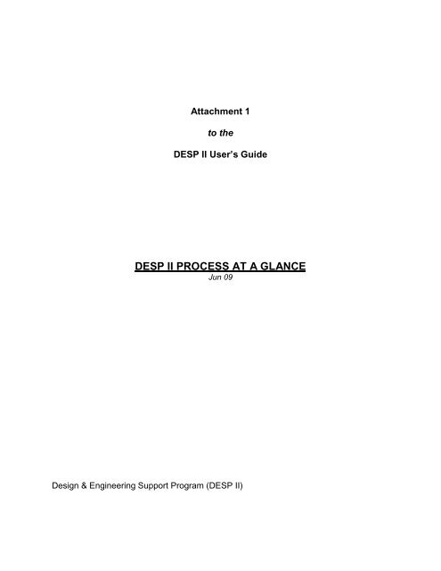 DESP II Process at a Glance