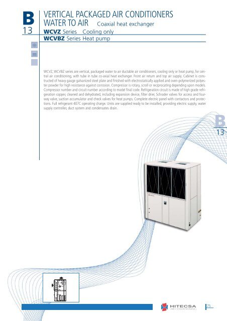 VERTICAL PACKAGED AIR CONDITIONERS - Hitecsa