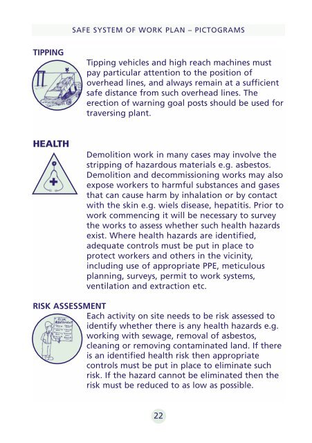 SAFE SYSTEM OF WORK PLAN