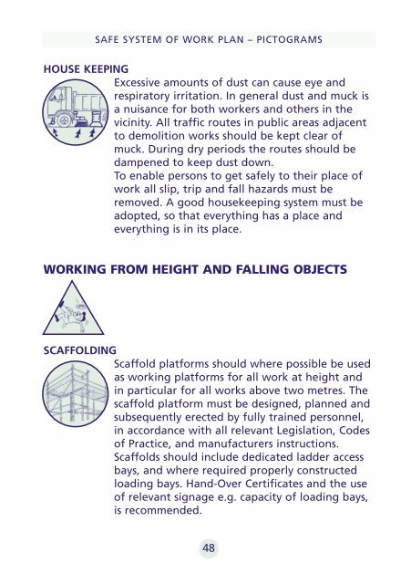 SAFE SYSTEM OF WORK PLAN