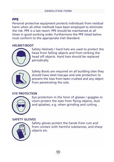 SAFE SYSTEM OF WORK PLAN