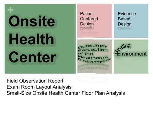Field Observation & Exam Room and Floor Plan Analysis