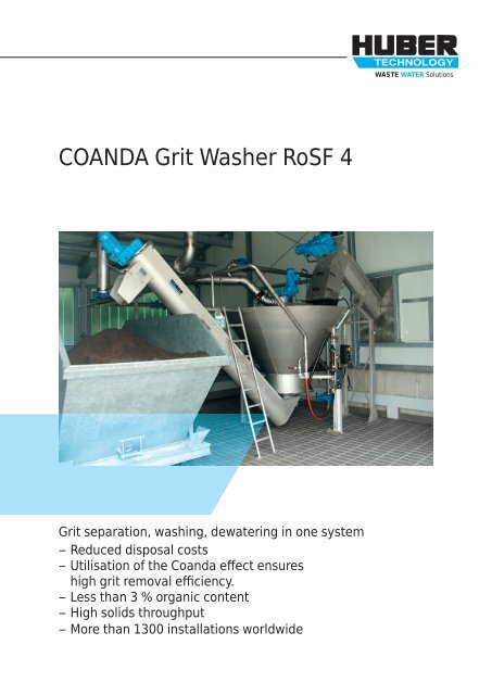 COANDA Grit Washing Plant RoSF 4