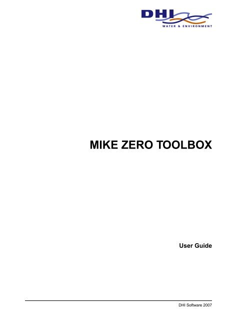 MIKE ZERO TOOLBOX - HydroAsia