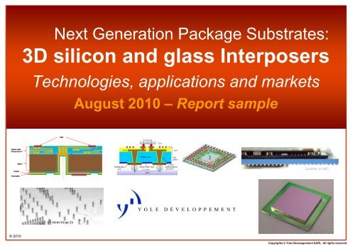 3d silicon and glass interposers - I-Micronews