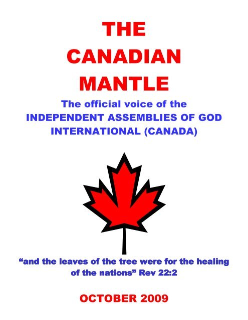 Juillet - The Independent Assemblies of God