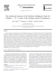 Wechsler Abbreviated Scale of Intelligence (WASI-II) - Pearson ...