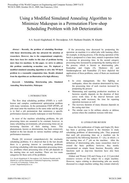 Using A Modified Simulated Annealing Algorithm To Minimize 