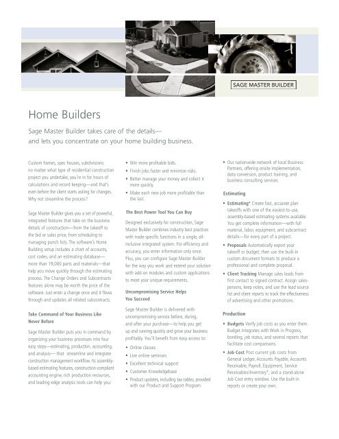 Sage Master Builder - Ibswin.com