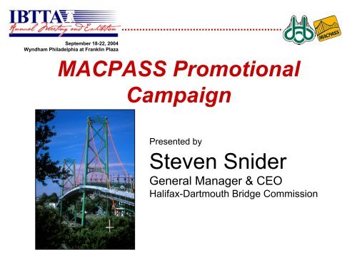 MACPASS Promotional Campaign Steven Snider